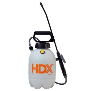 hdx pet control sprayer, weed control sprayer - 1 gallon, multi-purpose, comfortable-grip pump handle, polyethylene funnel top tank, corrosion-resistant poly wand & nozzle spray system - #1501hdx