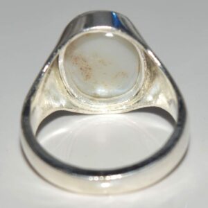 Gemsonclick Natural Opal Silver Ring Bold 6 Ct October Birthstone Chakra Healing Astrological Size 5-13