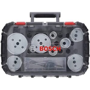 bosch 2608594194 11-piece set electricians set bi-metal hole saws 8% cobalt alloy diameter 25, 32, 40, 54, 60, 68, 76, 86 mm