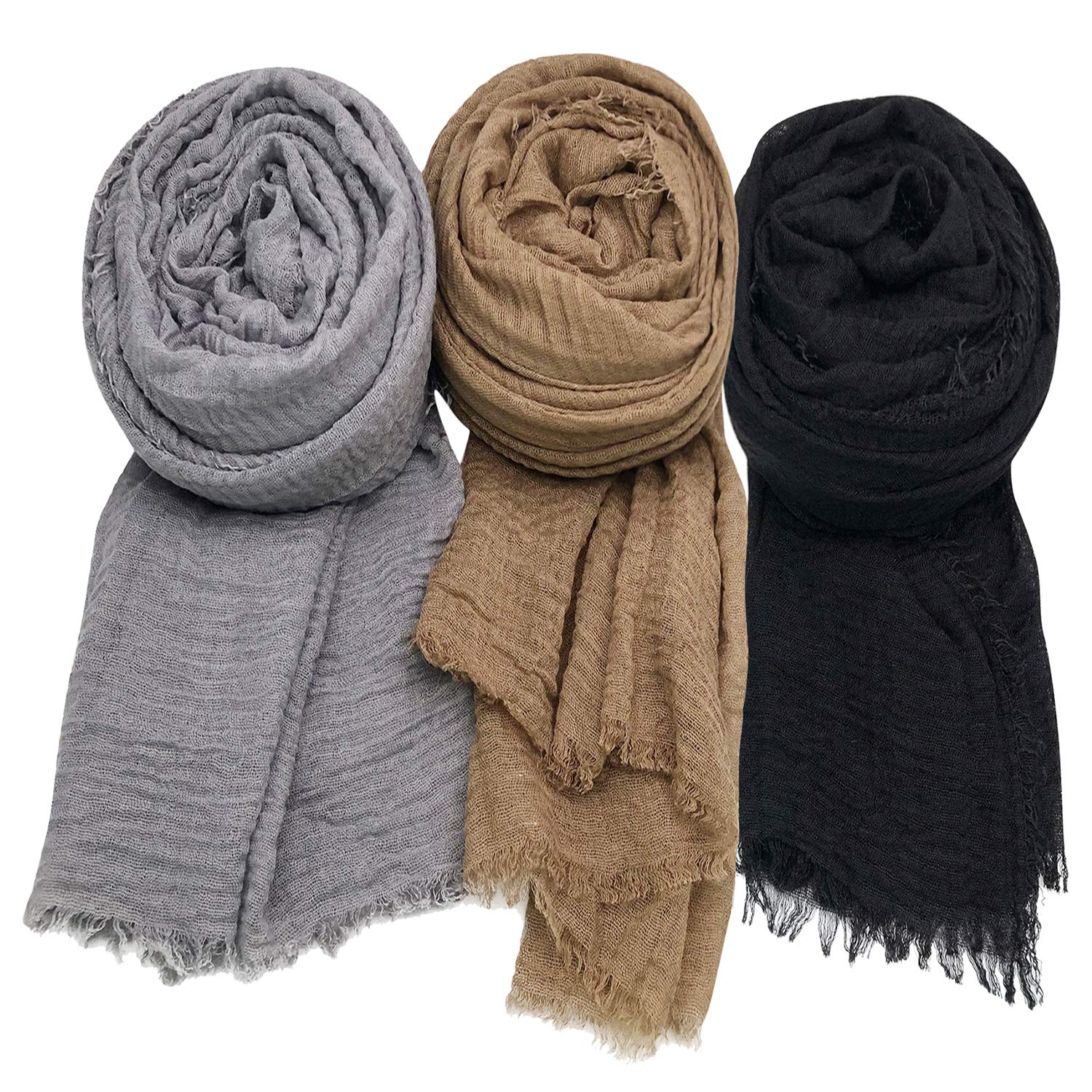 Women Scarf Shawl for All Season 3PCS Scarve Wrap Scarve A.