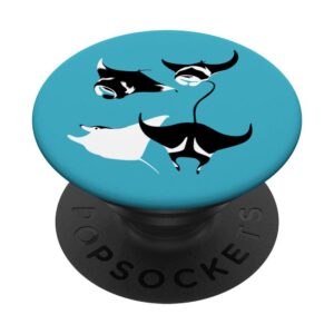 bank of fish stingray popsockets grip and stand for phones and tablets