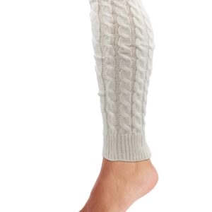 Leg Warmers for Women, 6 Pairs Knee High Cable Knit Warm Thermal Acrylic Winter Sleeve