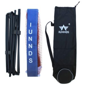 Sports God Portable Large Volleyball Badminton Tennis Net with Carrying Bag Stand/Frame (17 ft)