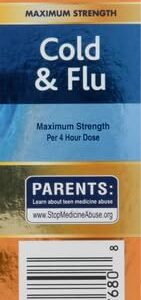 Alka-seltzer Plus Cold & Flu, Power Max Cold and Flu Medicine, Day, For Adults with Pain Reliver/Fever Reducer, Cough Suppressant, Nasal Decongestant, 24 count