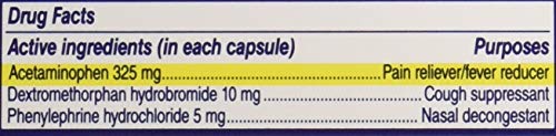 Alka-seltzer Plus Cold & Flu, Power Max Cold and Flu Medicine, Day, For Adults with Pain Reliver/Fever Reducer, Cough Suppressant, Nasal Decongestant, 24 count