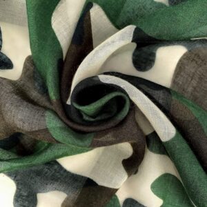 GERINLY Scarves - Lightweight Travel Scarf Camouflage Print Shawl Wrap Army Sport Fan Accessories (Army Green)