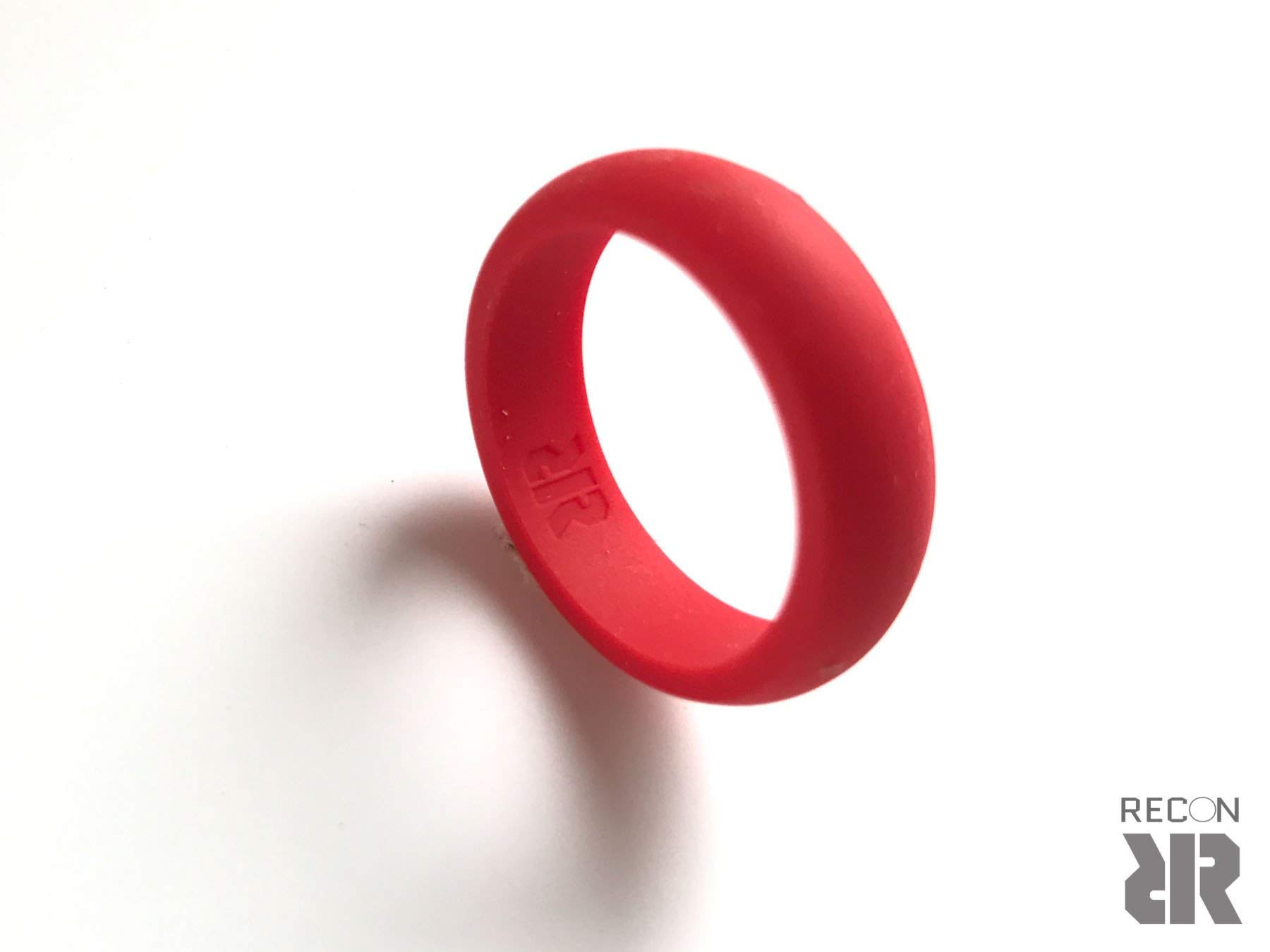 Women's Red Silicone Wedding Ring