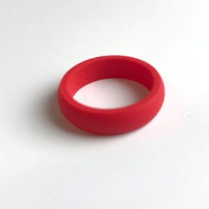 Women's Red Silicone Wedding Ring