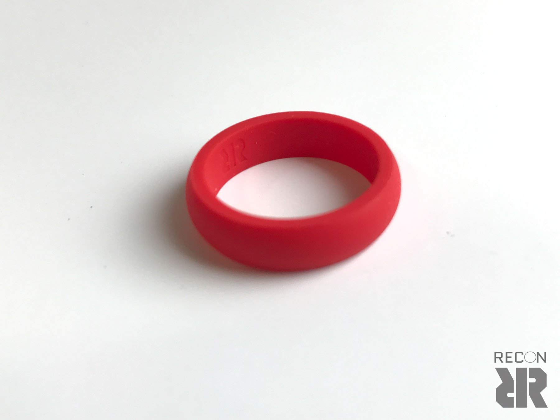 Women's Red Silicone Wedding Ring