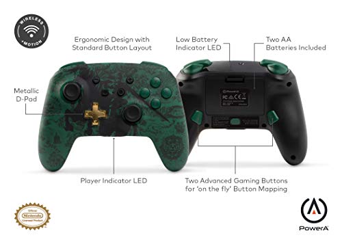 PowerA Enhanced Wireless Controller for Nintendo Switch - Link Silhouette