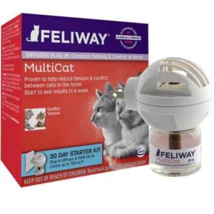 feliway multicat starter kit for cats (diffuser and 48 ml vial)