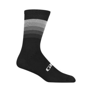 giro comp racer high rise cycling sock - black heatwave large