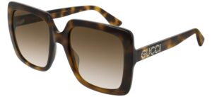 gucci gg0418s havana/crystal/brown gradient one size