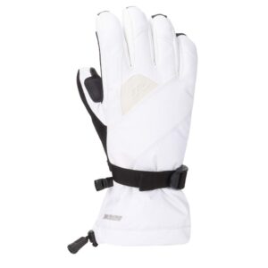 gordini women's standard aquabloc down gauntlet glove, white, small