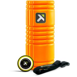 triggerpoint performance therapy mobility kit with grid foam roller, mb1 massage ball, and grid strap