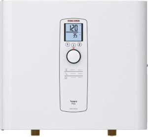 stiebel eltron tankless water heater – tempra 24 plus – electric, on demand hot water, eco, white, 20.2