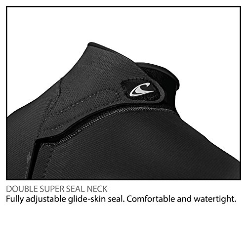 O'Neill Wetsuits Women's Bahia 3/2mm Back Zip Full, Black/Black/Black, Size 8