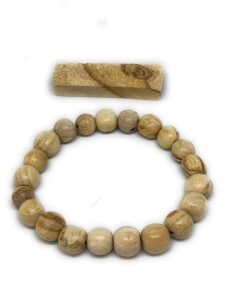 palo santo wood bracelet hand-crafted made holy wood meditation relaxation