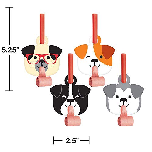 Creative Converting Dog Party Noise Maker, 1x2.55x5.25inc, Multicolor