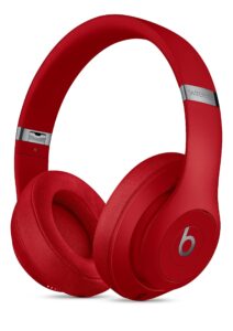 beats studio3 wireless headphones - red (renewed)