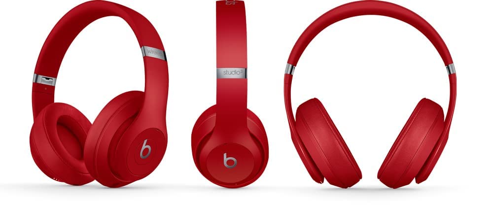 Beats Studio3 Wireless Headphones - Red (Renewed)