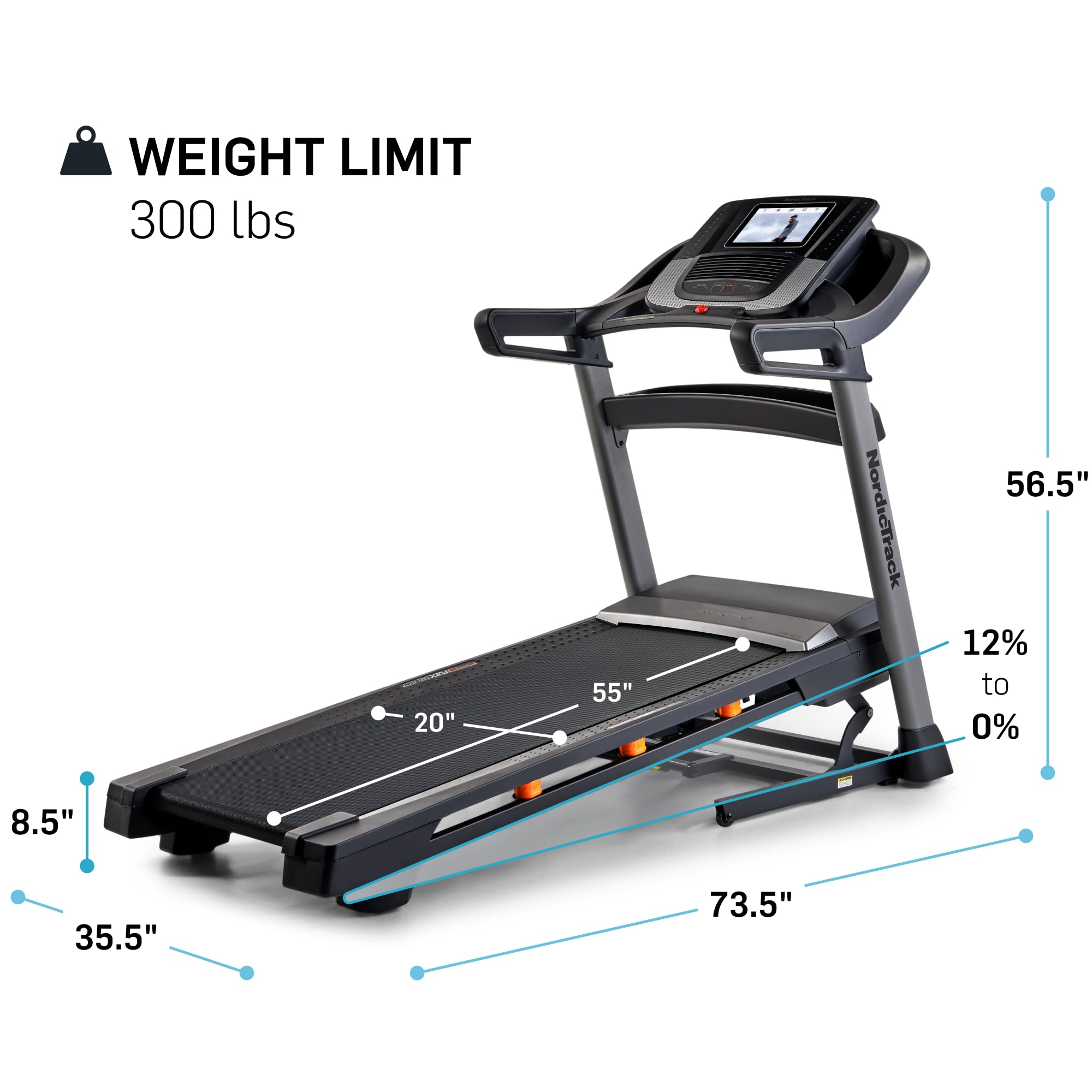 NordicTrack T Series 8.5S Treadmill + 30-Day iFIT Membership