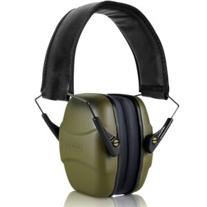 ucho 34db slim noise shooting ear protection - special designed ear muffs lighter weight & maximum hearing protection