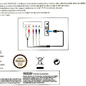 TENINYU 6 Feet Wii Component Audio Video Cable HDAV Component HD AV Cable to HDTV/EDTV 5 RCA Video & RCA Stereo Audio AV Cord for Wii & Wii U