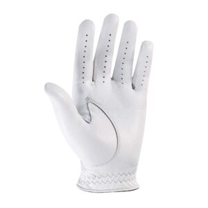 FootJoy Men's StaSof Golf Glove White Medium/Large, Worn on Right Hand