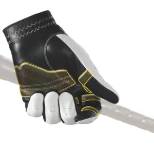 New Improved 2X Long Lasting Bionic RelaxGrip Golf Glove with Patented Double-Row Finger Grip System (Men's Cadet ML, Worn on Left Hand)