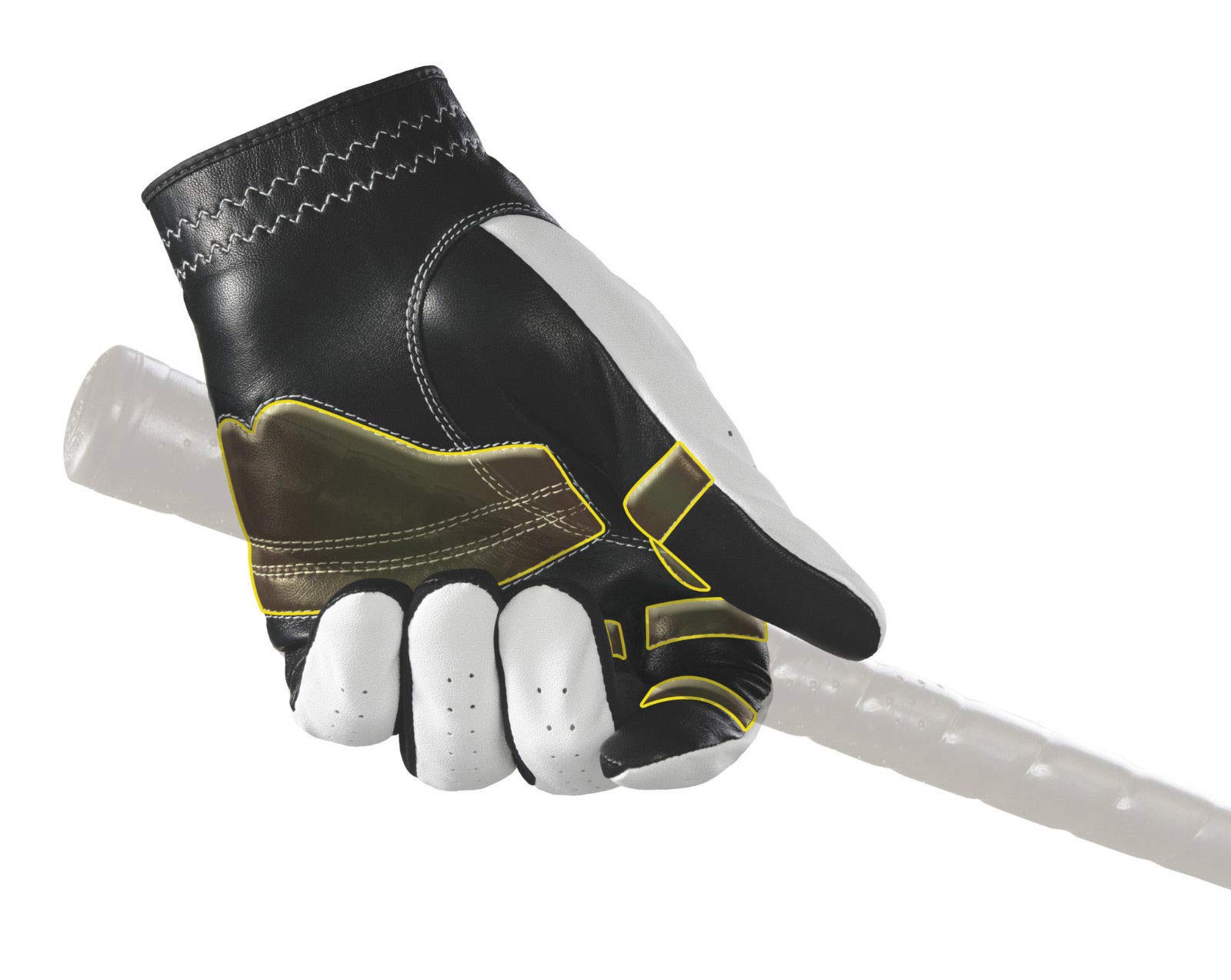 New Improved 2X Long Lasting Bionic RelaxGrip Golf Glove with Patented Double-Row Finger Grip System (Men's Cadet ML, Worn on Left Hand)