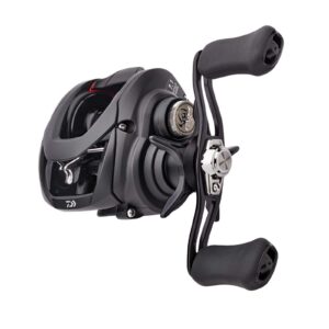 daiwa, tatula baitcasting reel, 100, 6.3:1 gear ratio, 8 bearings, 11 lb max drag, left hand, black