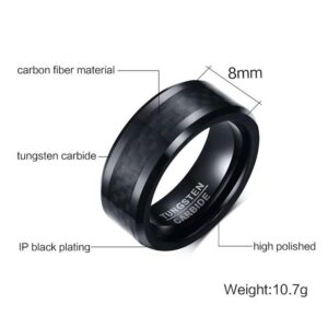 LOVERSRING His and Hers Couple Ring Bridal Set His Hers Women Black Gold Filled Square Cz Man Tungsten Carbide Wedding Ring Band Set