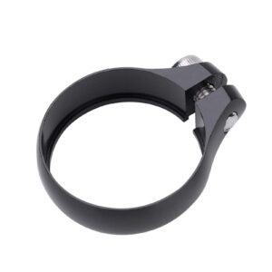 Bolt Clamp Aluminum Alloy Quick Release Seat Post Locking Clamps for 27.2mm(Black)