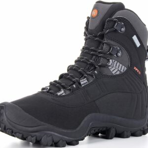 XPETI Men’s Thermator Mid-Rise Waterproof Hiking Boot Insulated Non-Slip Black 13