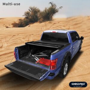 OEDRO Soft Tri-Fold Truck Bed Tonneau Cover Compatible with 2009-2014 Ford F-150 F150 Compatible with 5.5 Feet Bed