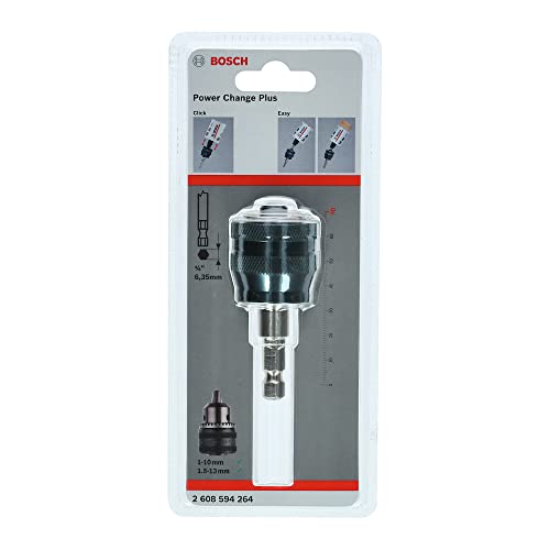 Bosch Professional 1x Power Change Plus Adapter (Socket 3/8“ hexagonal shank, Ø 8.7 mm, Accessory Hole Saw)