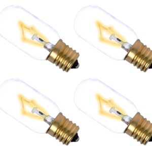 6912W1Z004B Light Bulb Compatible with LG Frigidaire Kenmoree Whirlpooll Range Microwave, 4 Pack Kitchen Night Light 125V 30W E17 Base Light Bulbs