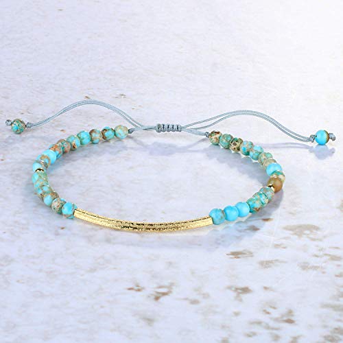 KELITCH Women Friendship Bracelets Agate Turquoise Strand Bracelets Gold Chic Snake Charm Bracelets