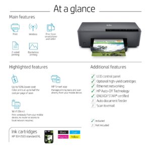 HP OfficeJet Pro 6230 Wireless Printer with Mobile Printing and Amazon Dash Replenishment ready (E3E03A) (Renewed)