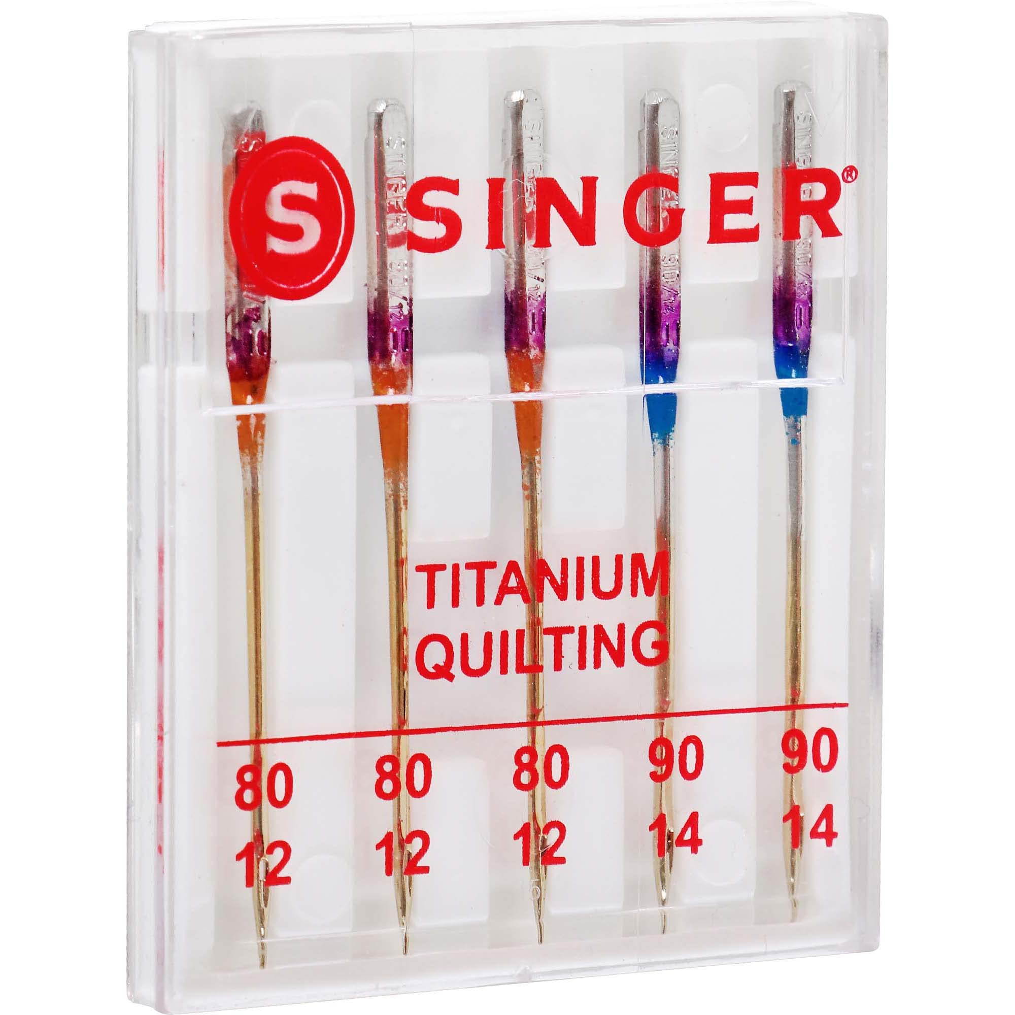 Singer Titanium Universal Quilting Machine Needles, 2-Pack