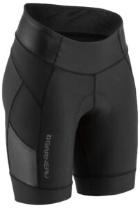 louis garneau, women's neo power motion 7 bike shorts, black (new), large