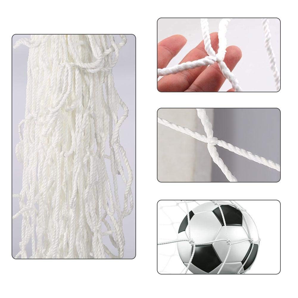 Zerone Soccer Goal Net, Sports Competition Soccer Goal Net Replacement Full Size Football Goal Post Netting for Sports Match Training(8X6FT)