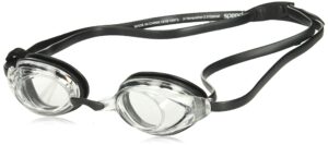 speedo jr. vanquisher 2.0 optical goggle, clear, -2