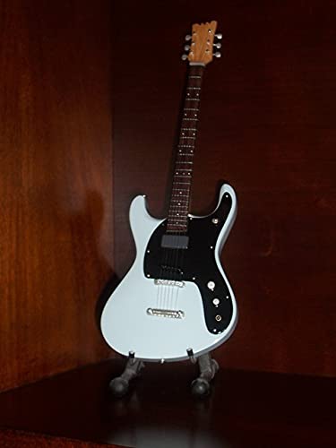 Miniature Light Grey Guitar for Johnny Ramone Display Gift