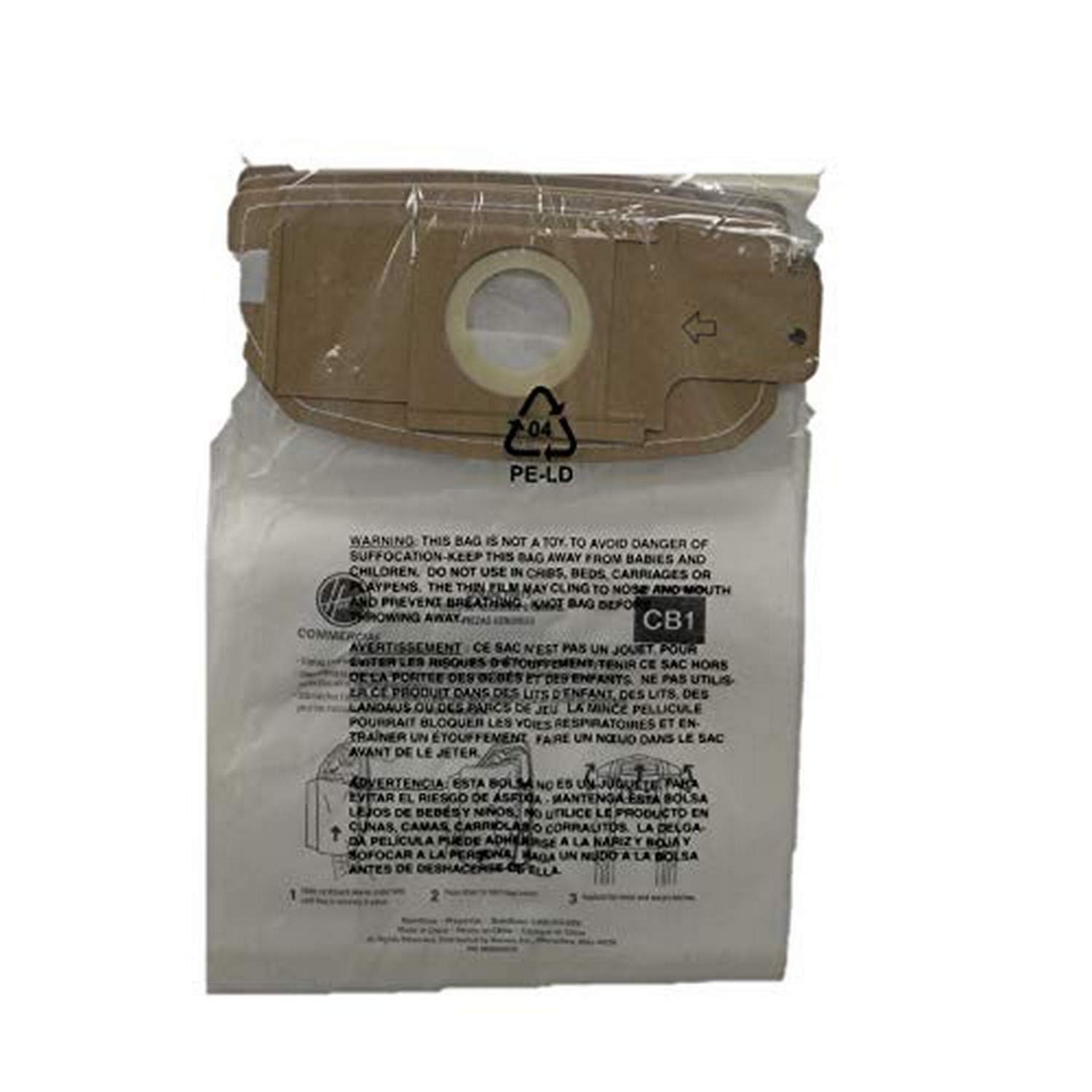 Hoover, Inc AH10173 Paper Bag, CB1 CH34006 Backpack 10 Pk