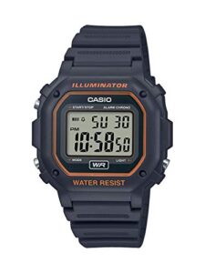 casio unisex f-108wh-8a2cf illuminator digital display quartz black watch