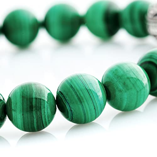 DHYANARSH Original Natural AAA Malachite Bracelet - Genuine Malachite for Spiritual Healing Jewelry