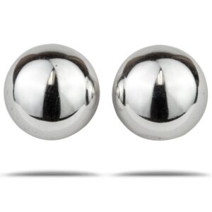 latisoro sterling silver ball stud earrings in 14mm 100% hypoallergenic earrings