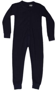 at the buzzer thermal union suits for boys 7373-nvy-14-16 navy